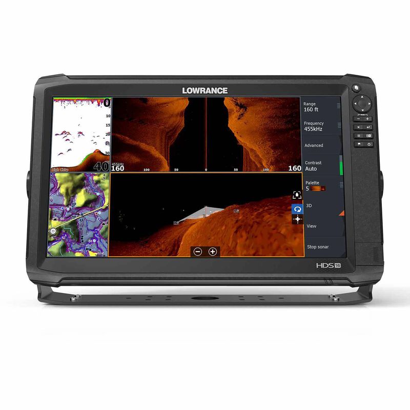 HDS-16 Carbon Multifunction Display with TotalScan Transducer and C-MAP ...