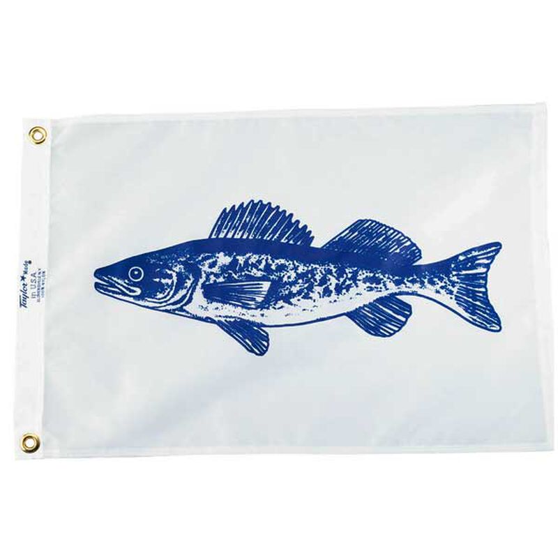 TAYLOR MADE Walleye Fish Flag, 12" x 18" | West Marine