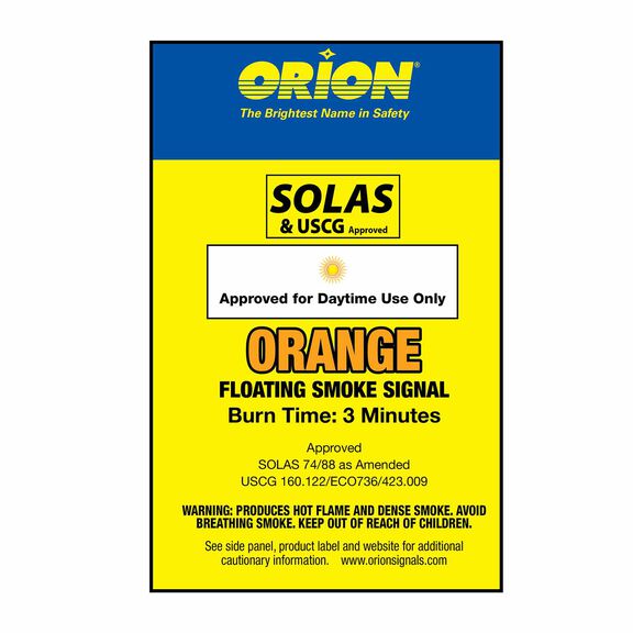 ORION Orange SOLAS Floating Smoke Signal
