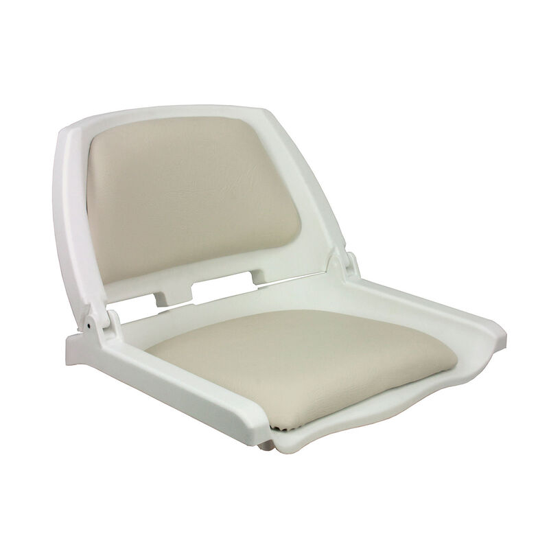 SPRINGFIELD Traveler Folding Seat, White Upholstery With White Shell ...