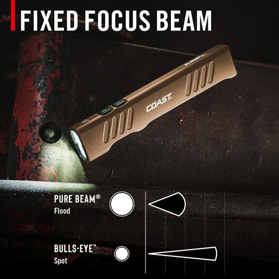 COAST Slayer Pro Rechargeable 1150 Lumen Flashlight, Dune