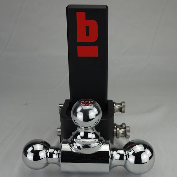 BROK Adjustable Rotating Tri-Ball Receiver, 7" Drop