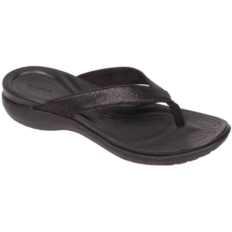 CROCS Women's Capri V Shimmer Flip-Flop Sandals | West Marine