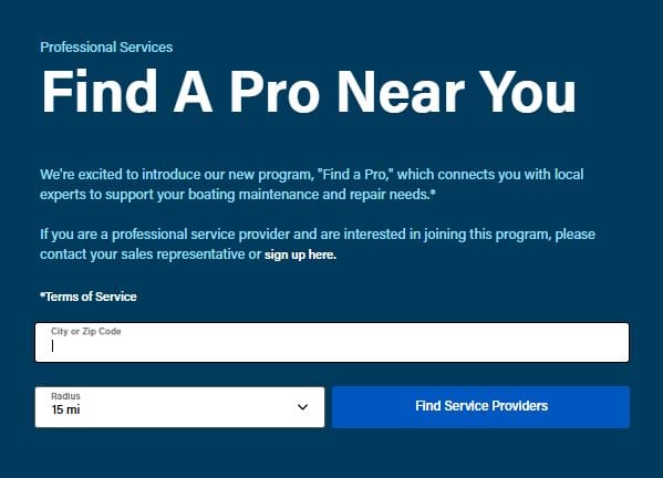 West Marine Find a Pro Service | West Marine