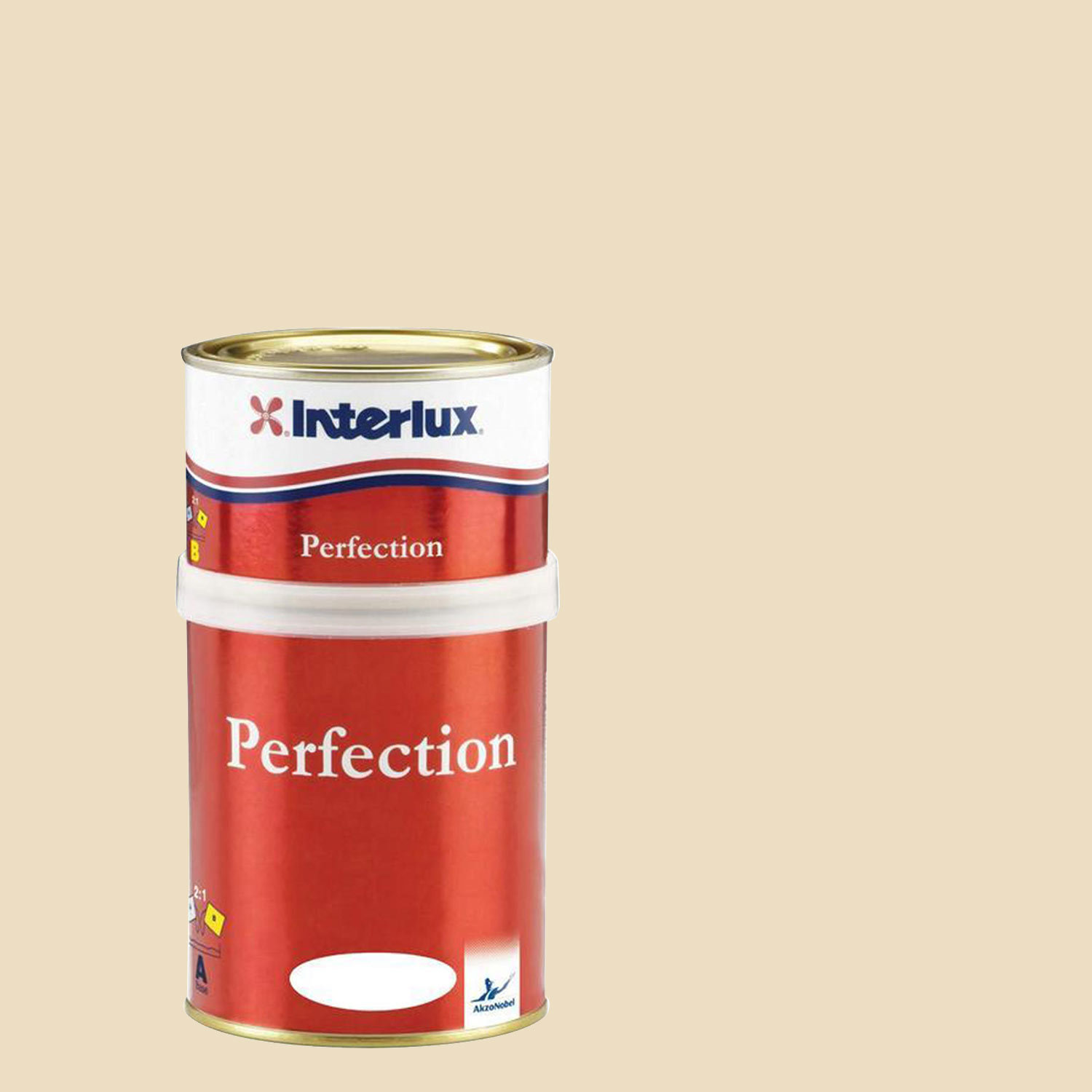 INTERLUX Perfection Two-Part Polyurethane Topside Paint, Cream, Quart