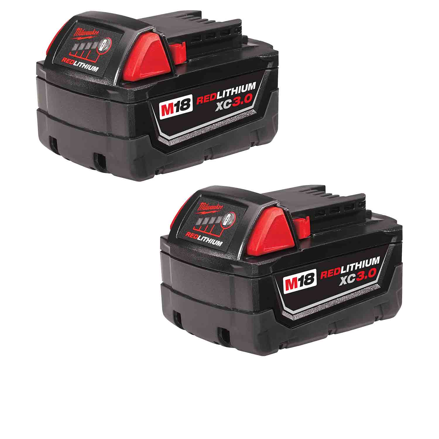 MILWAUKEE M18™ REDLITHIUM™ High Capacity 3.0Ah Battery Pack, 2 Piece