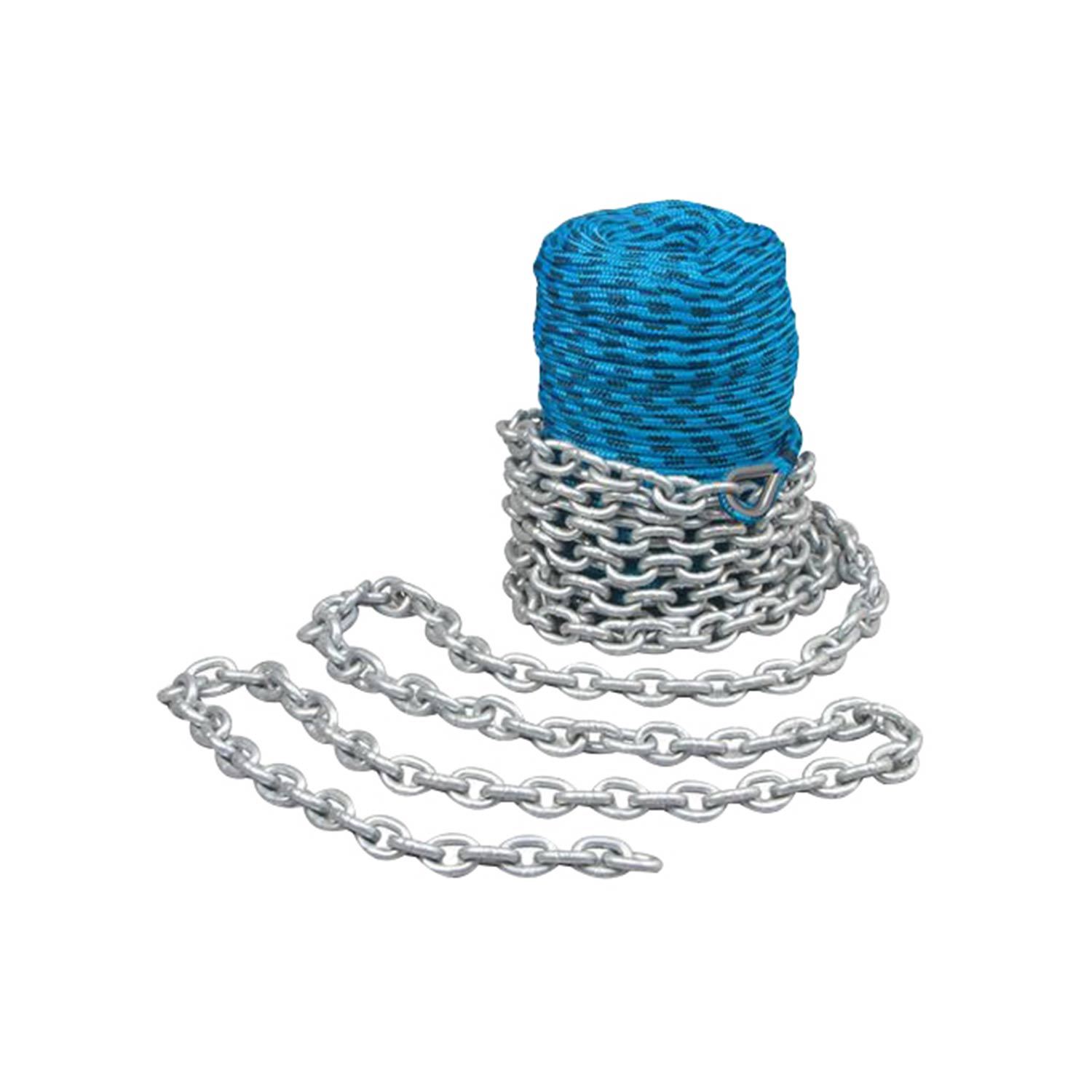 TRAC OUTDOOR PRODUCTS Nylon Double Braid Galvanized Anchor Rode, 200 ...