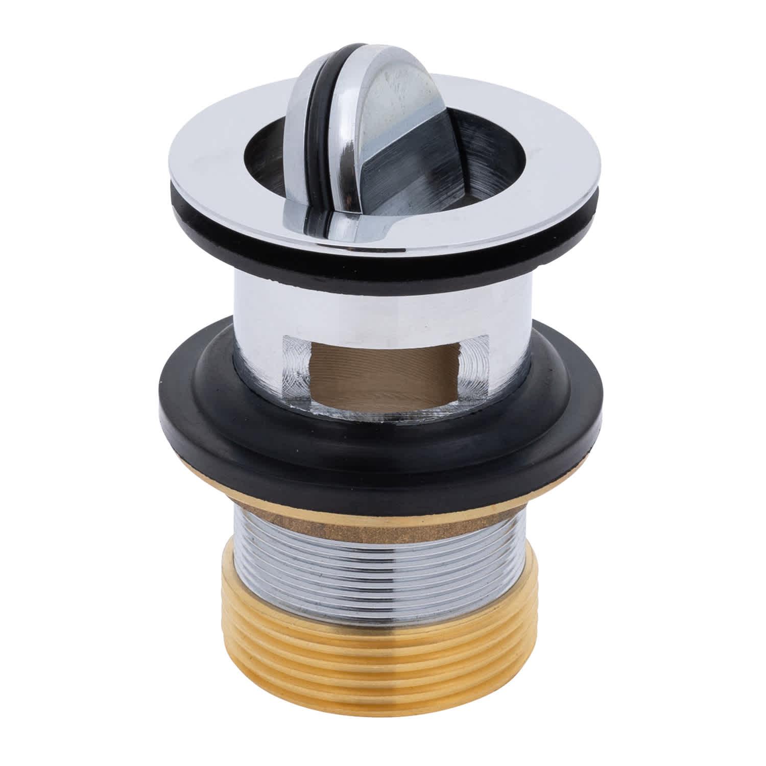 AMBASSADOR MARINE 1-1/2" Drain, Flip Drain with Overflow, Straight, 1-1 ...