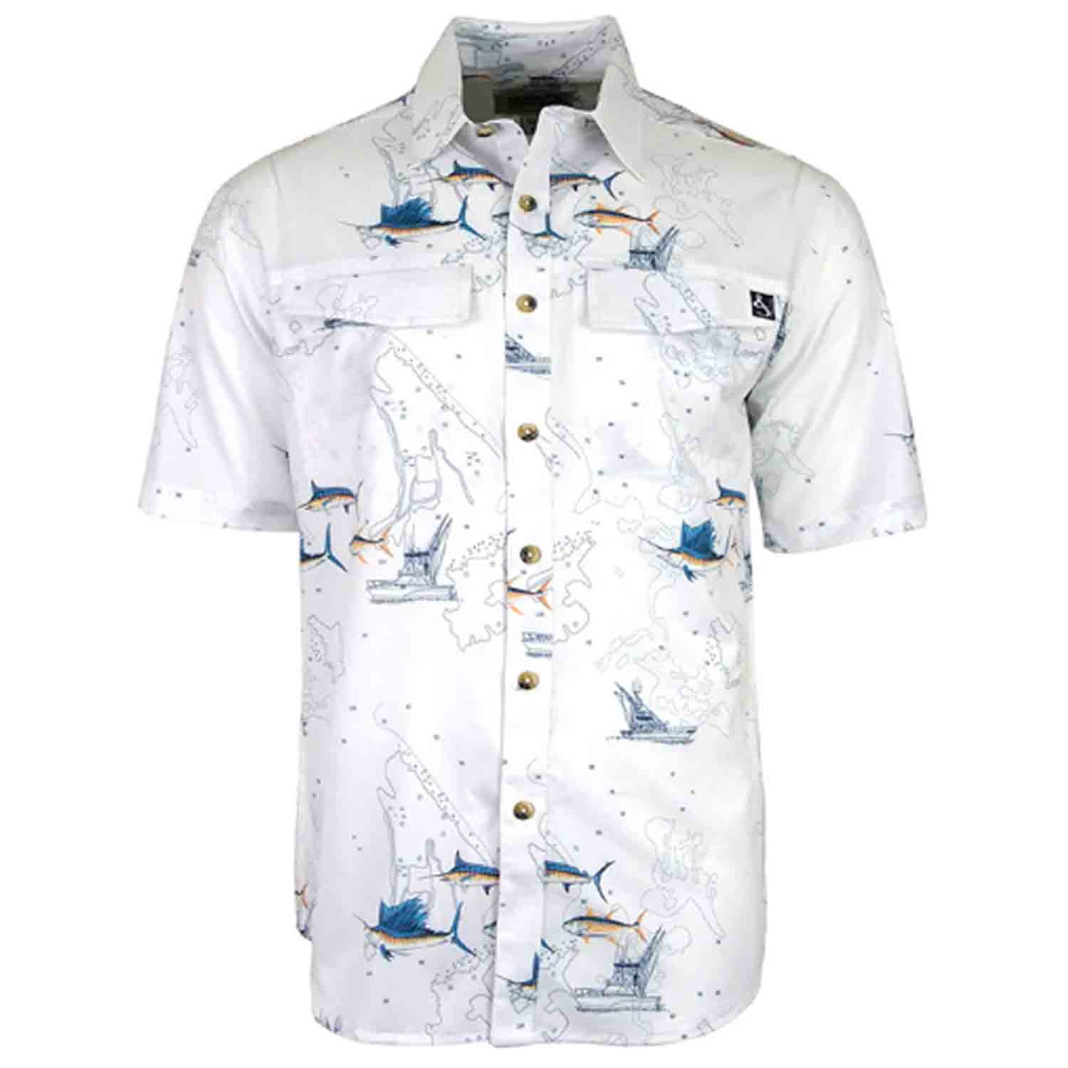HOOK & TACKLE Men's Marine Charts Shirt