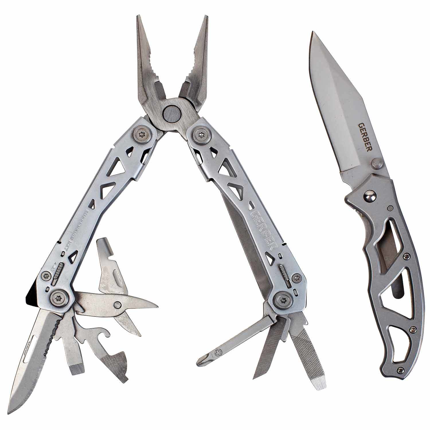 GERBER BLADES Suspension NXT Multi-Tool & Paraframe I Stainless ...