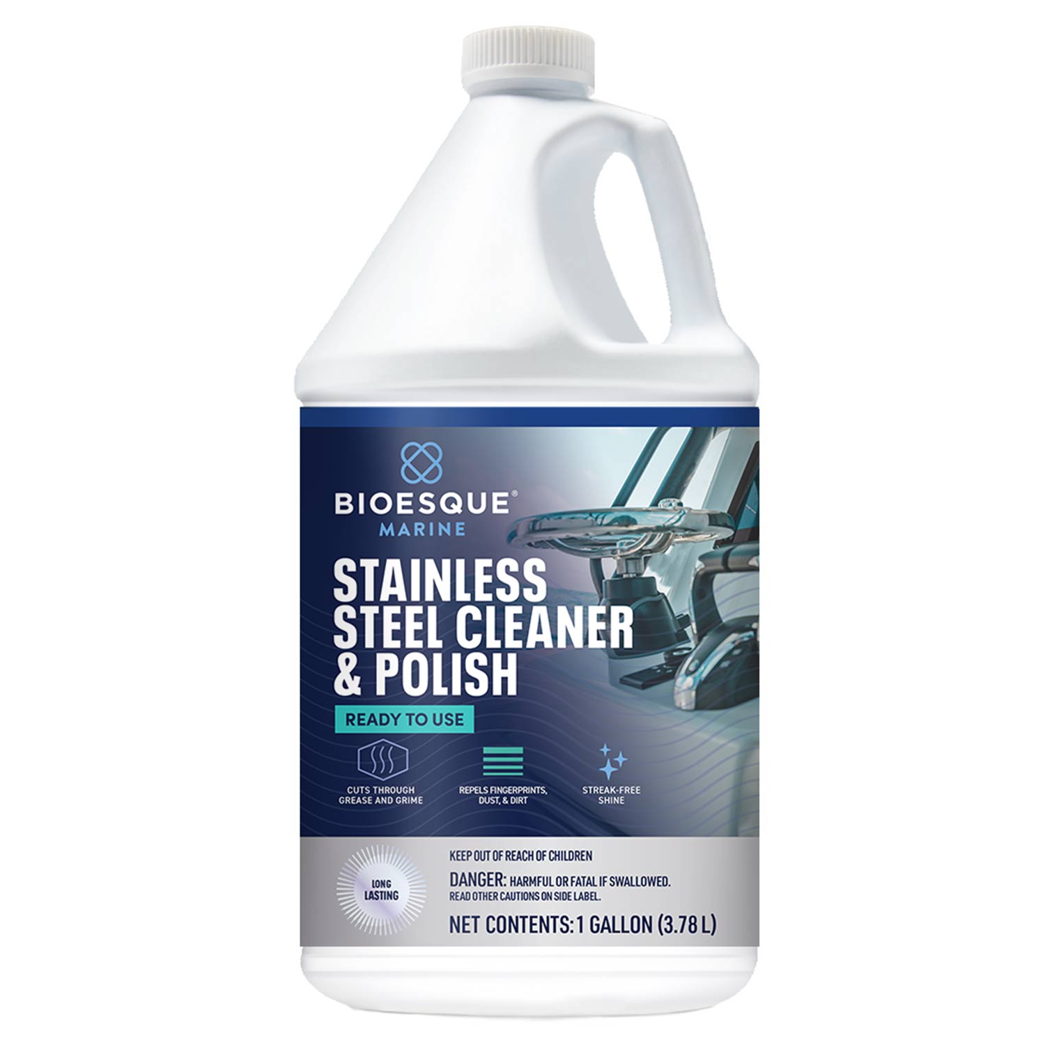 BIOESQUE MARINE Marine Stainless Steel Cleaner & Polish, 1 Gallon
