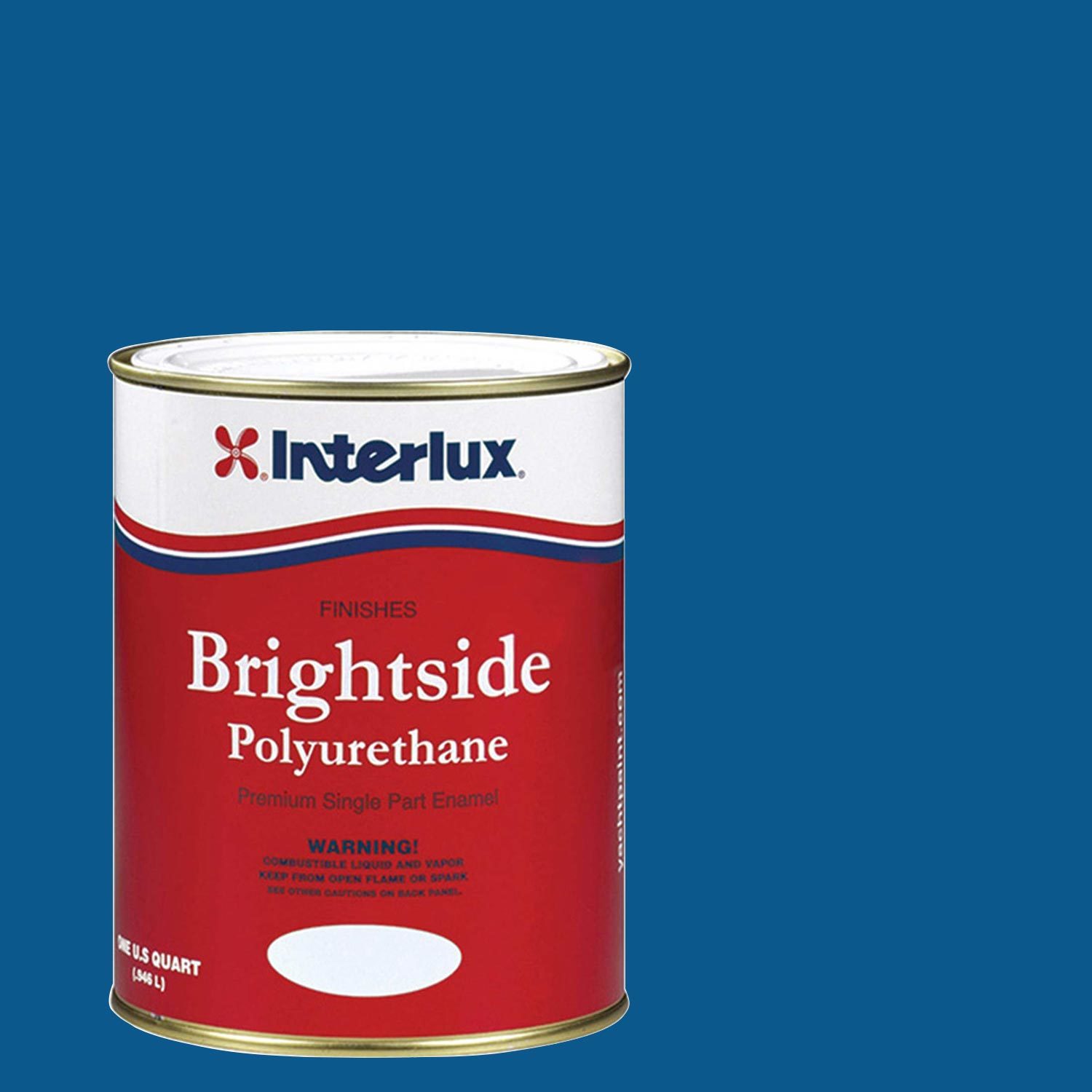 INTERLUX Brightside Polyurethane Paint, Ocean Blue, Quart
