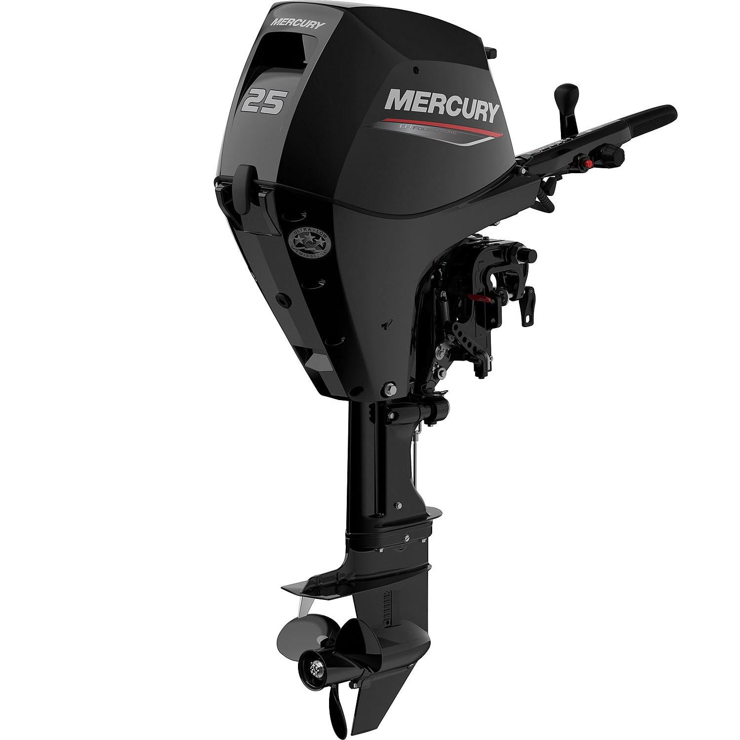 Mercury 25HP 4-Stroke Outboard – 15" Shaft, Tiller