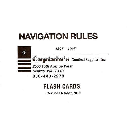 PARADISE CAY Navigation Rules Flashcards