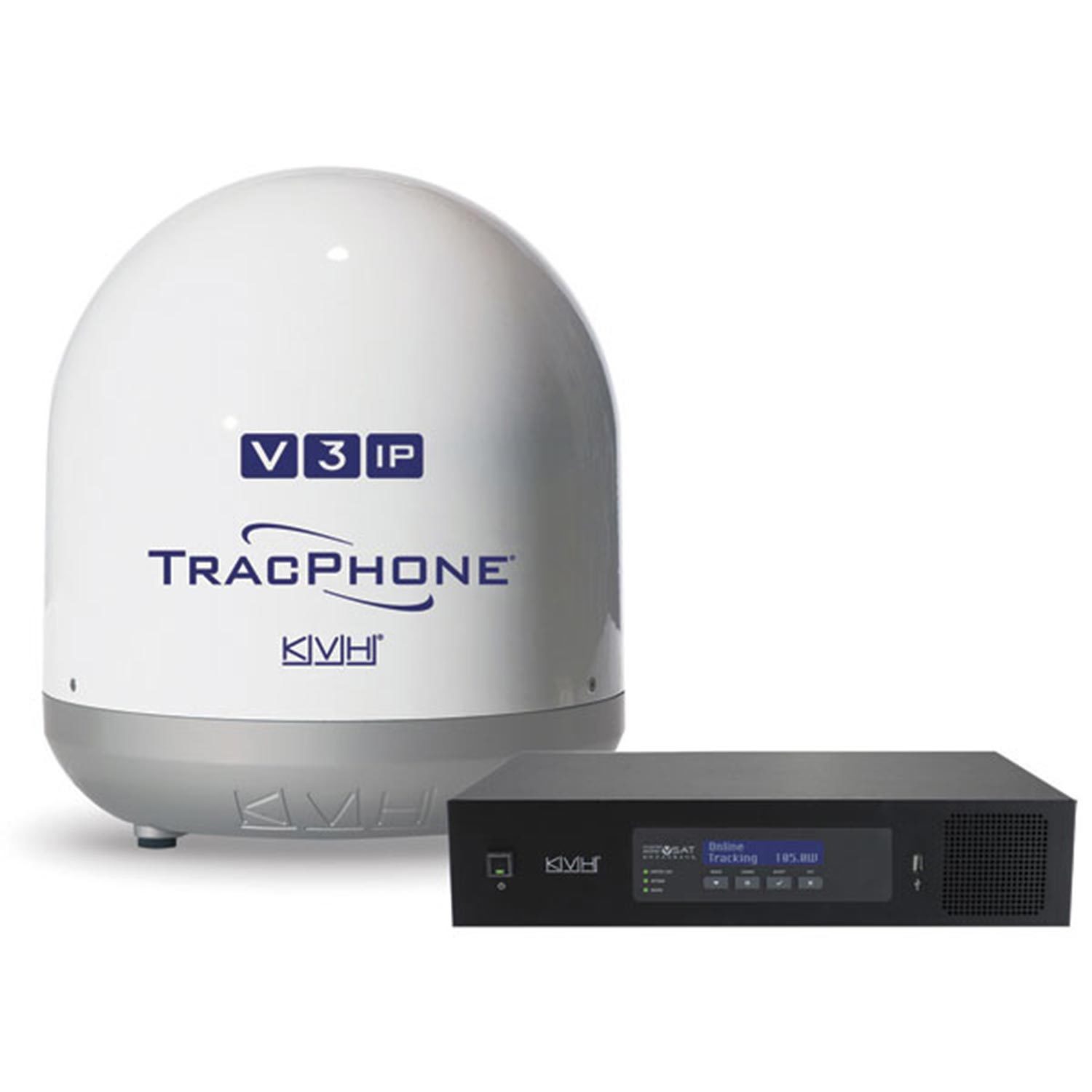 KVH INDUSTRIES TracPhone V3-IP mini-VSAT Broadband Satellite ...