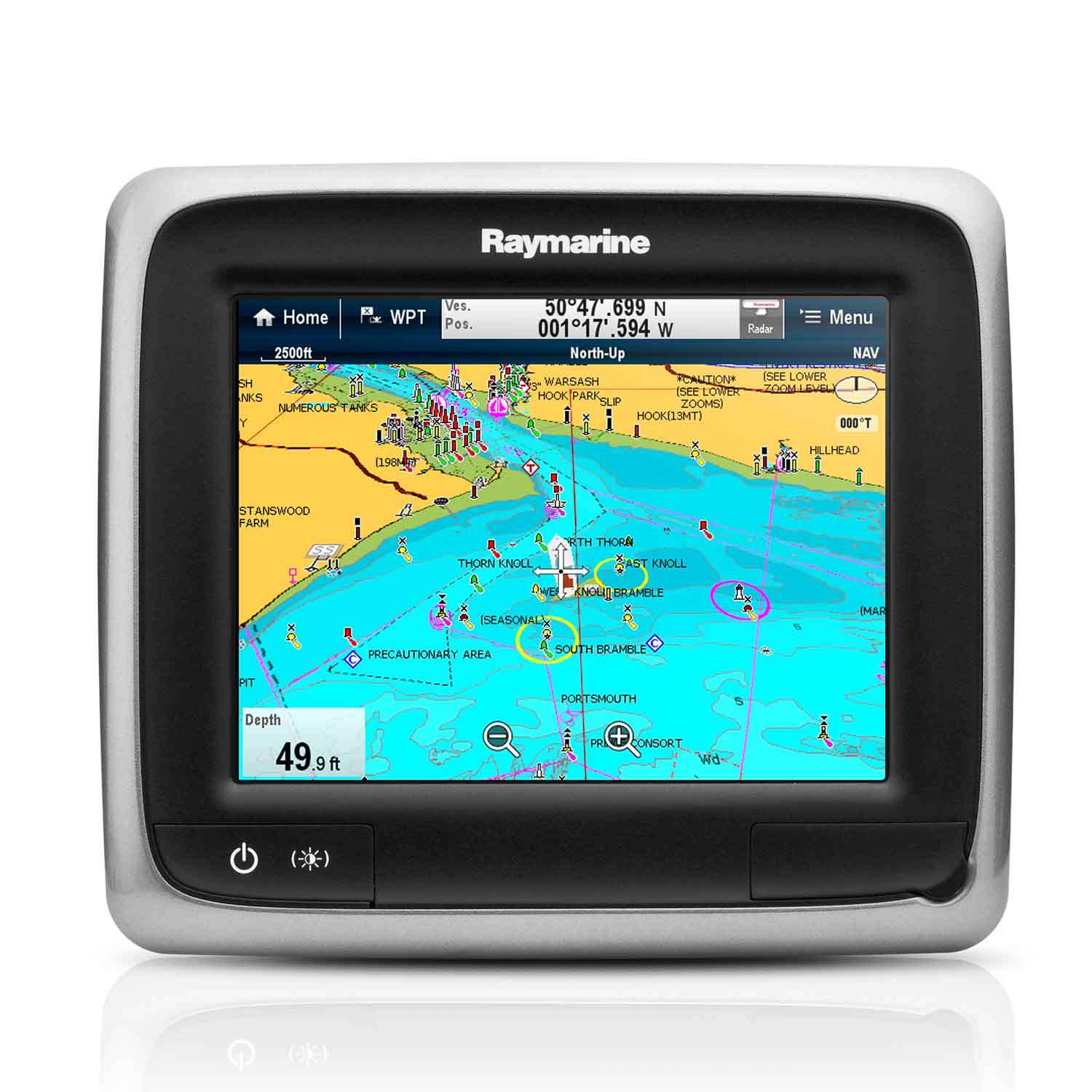 RAYMARINE a65 Multi-Function Touchscreen Display with Wi-Fi and US C ...
