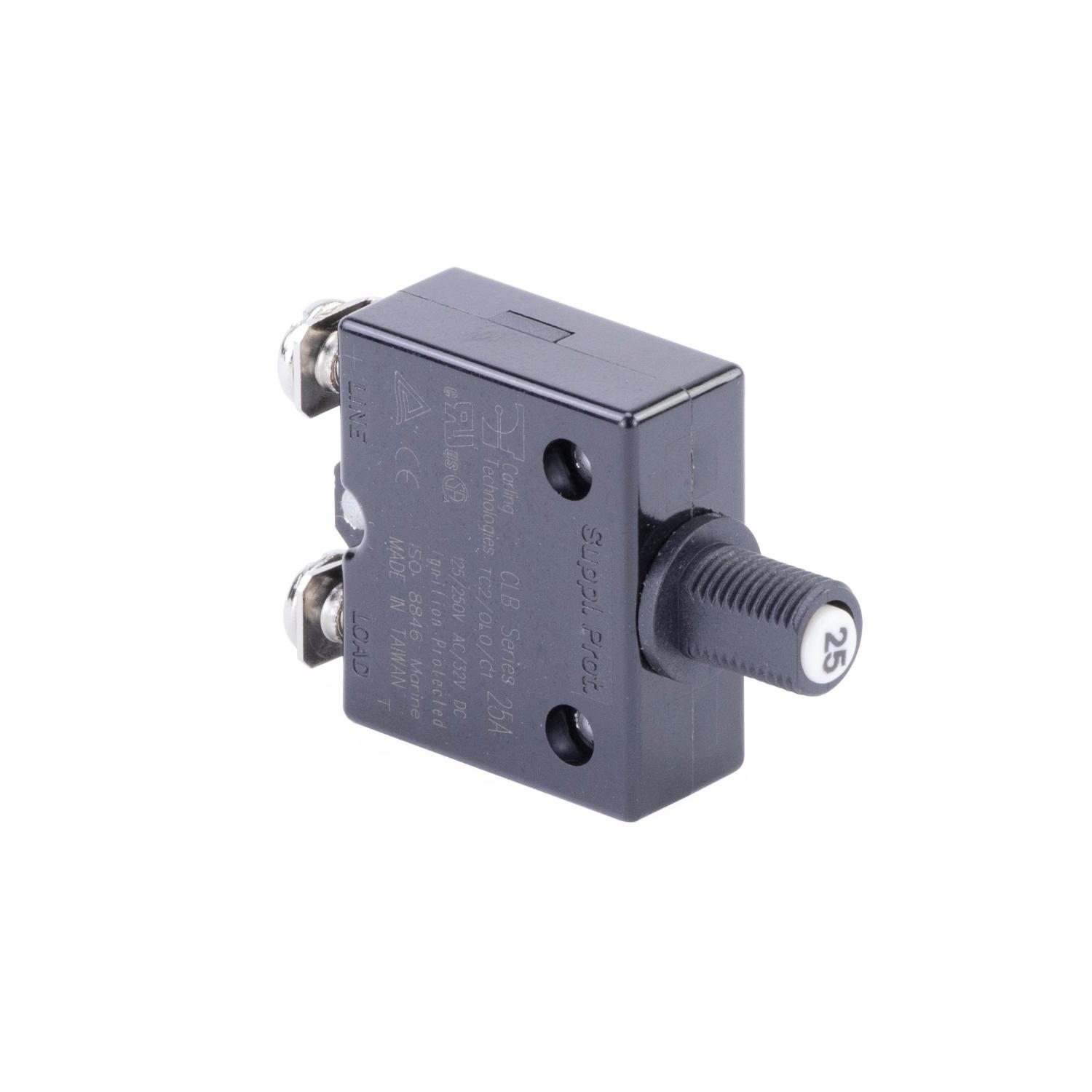 SIERRA Circuit Breaker, Push Button, 25A