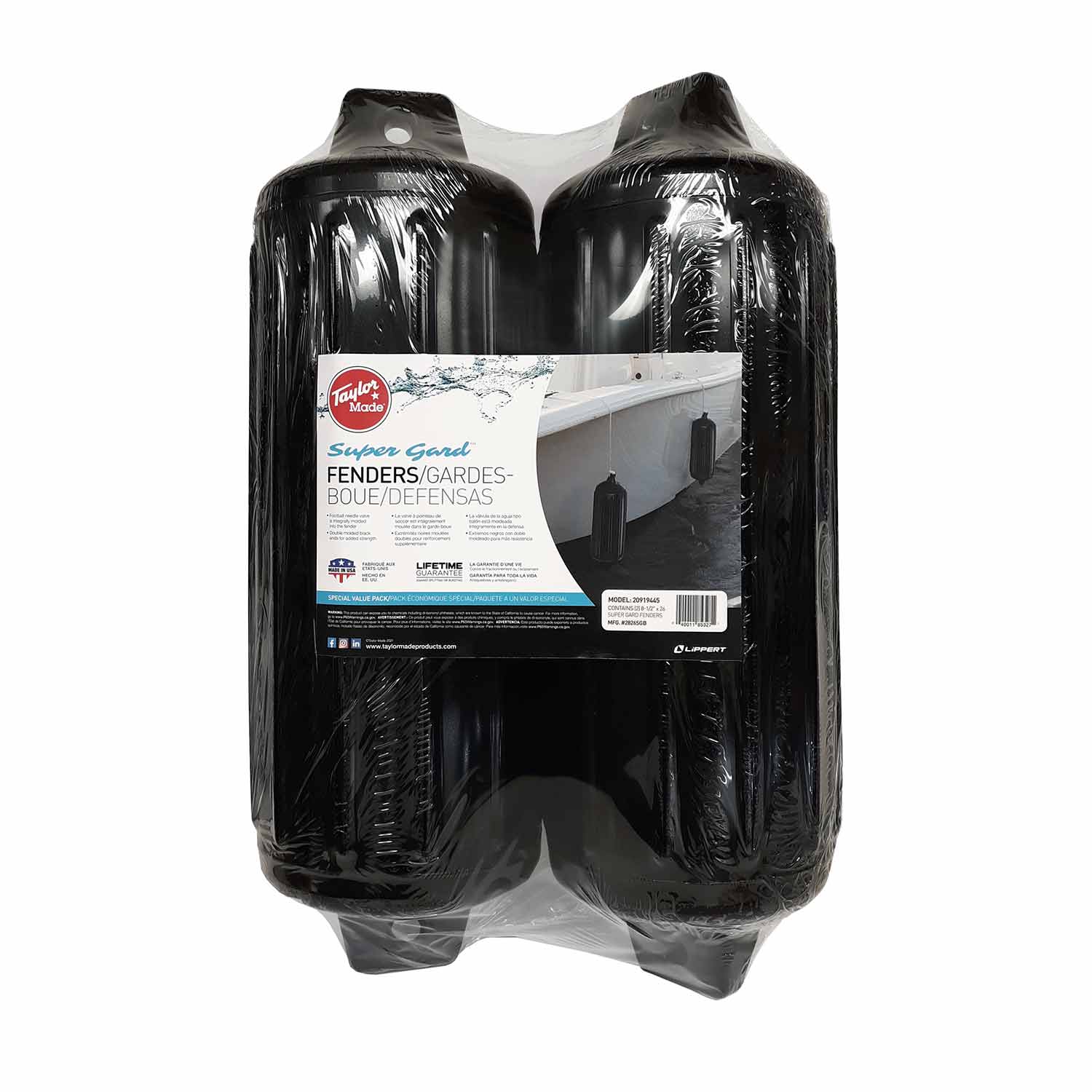 TAYLOR MADE Super Gard™ Fenders, 8.5" x 26", 2-Pack