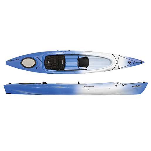 PERCEPTION Prodigy 13.5 Sit-Inside Companion Kayak, White/Blue