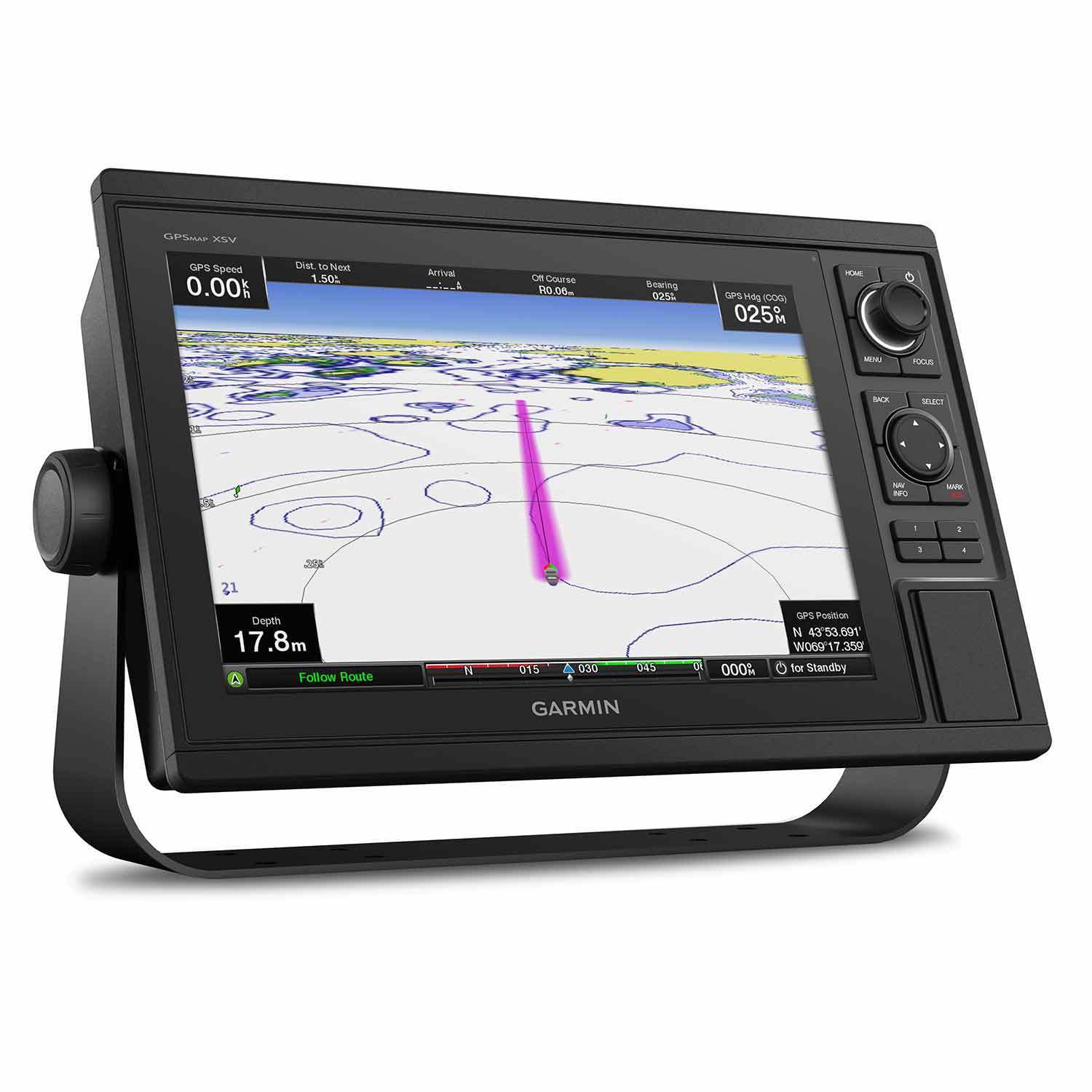 GARMIN GPSMAP 1242xsv Multifunction Display with Transom Mount CHIRP ...