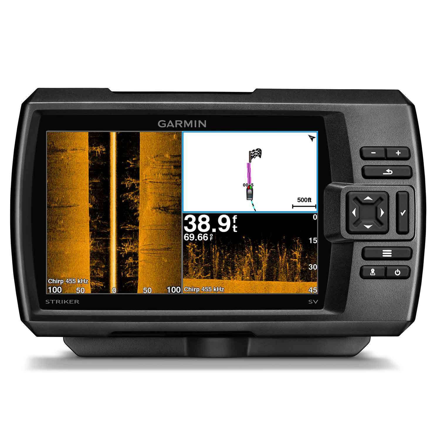 Garmin Striker 7sv 7″ Fishfinder w/ GPS & ClearVü/SideVü