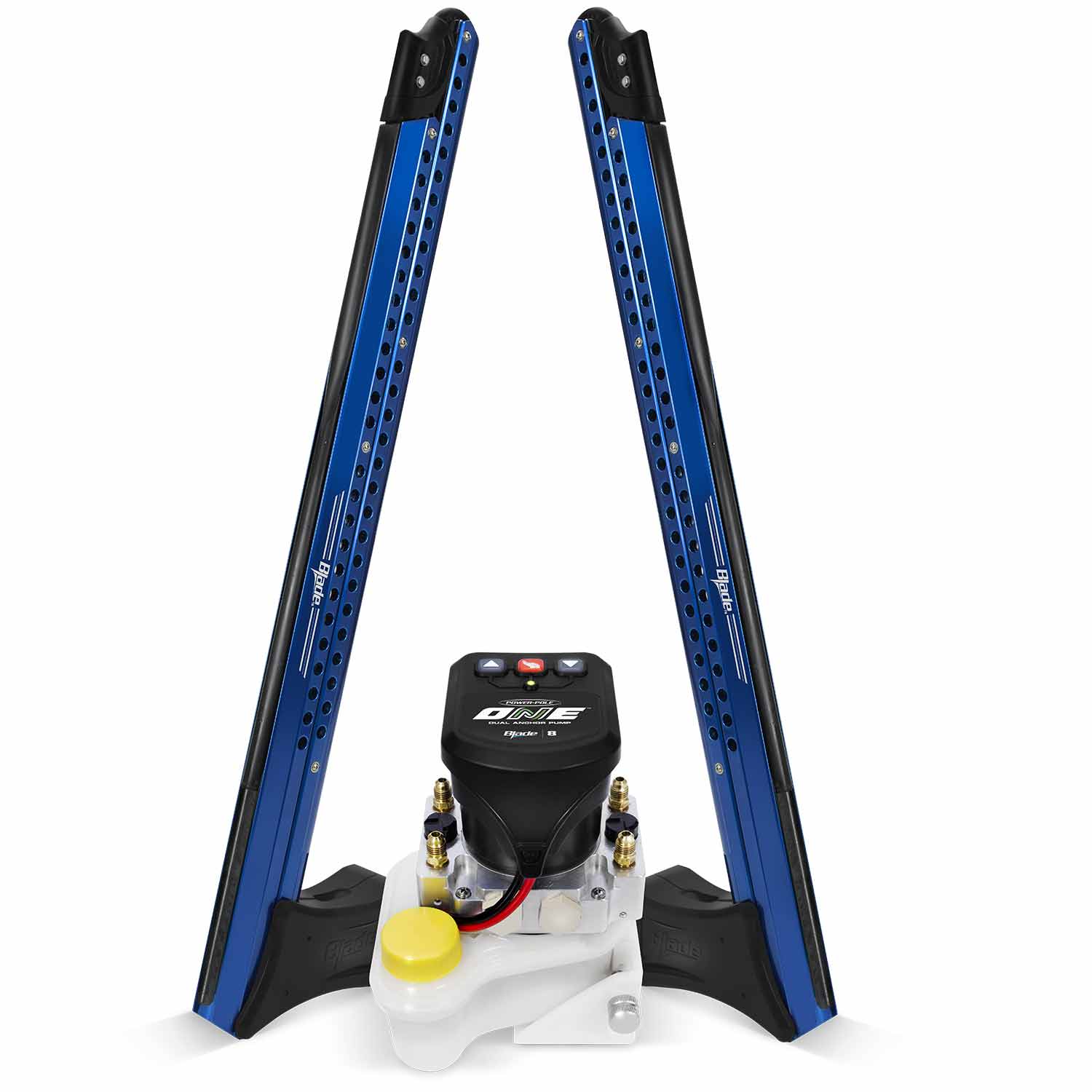 POWER-POLE Blade Dual Hydraulic Shallow Water Anchors Powered by ONE Pump