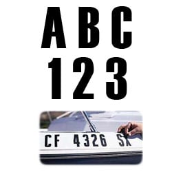 HARDLINE PRODUCTS 3" Registration Letters and Numbers
