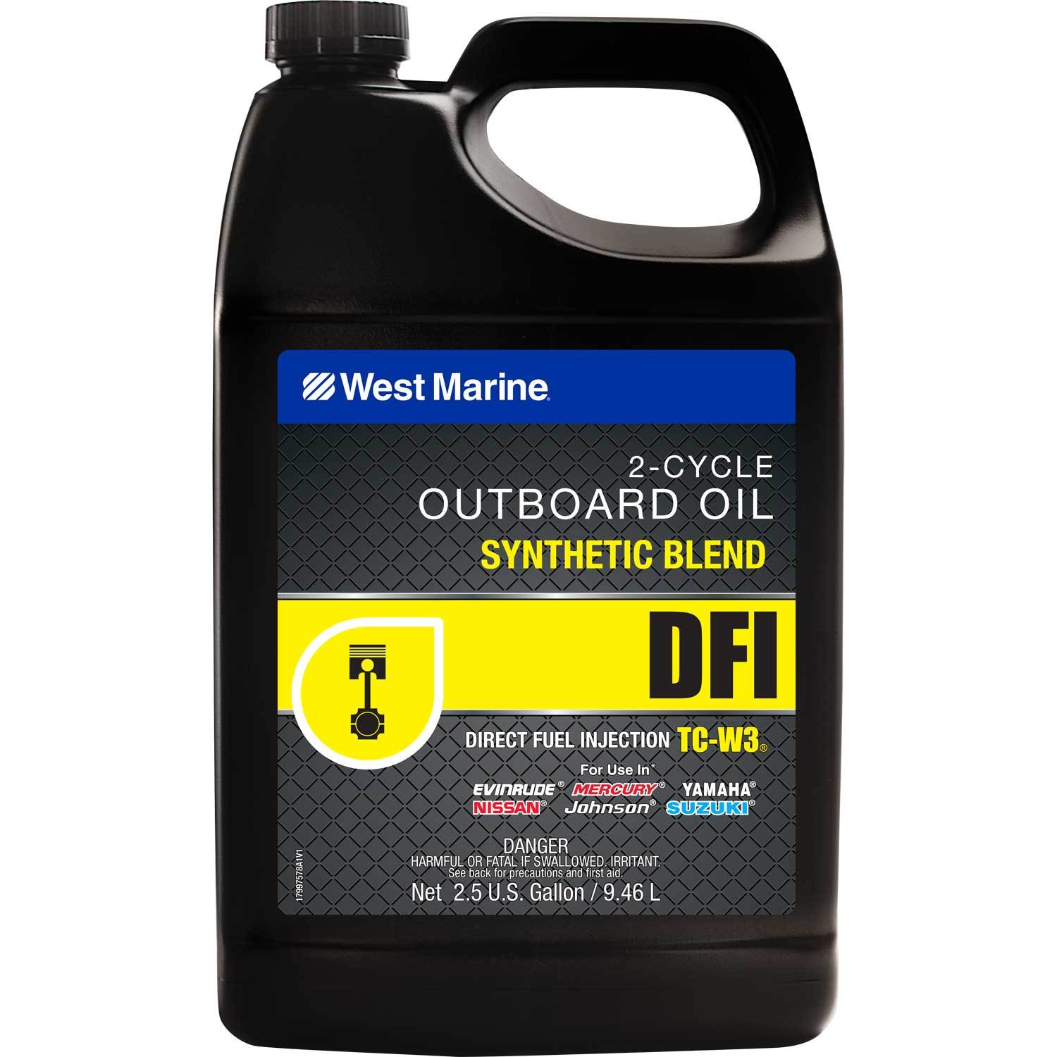 West Marine TC-W3 2-Stroke Synthetic Blend Oil – 2.5 Gal