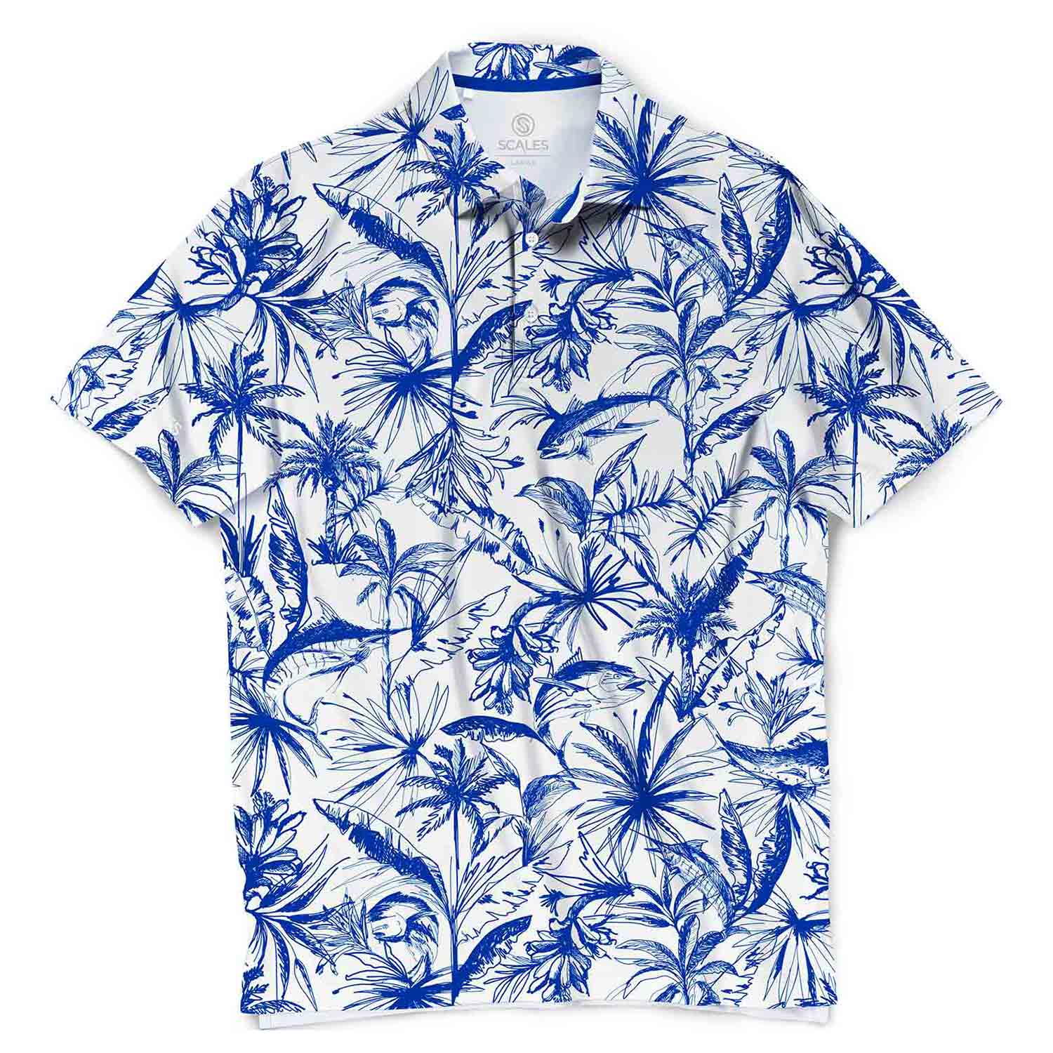 SCALES Men's Loose Lines Polo