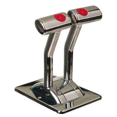 SEASTAR SOLUTIONS Twin Straight Handle Control, Chrome