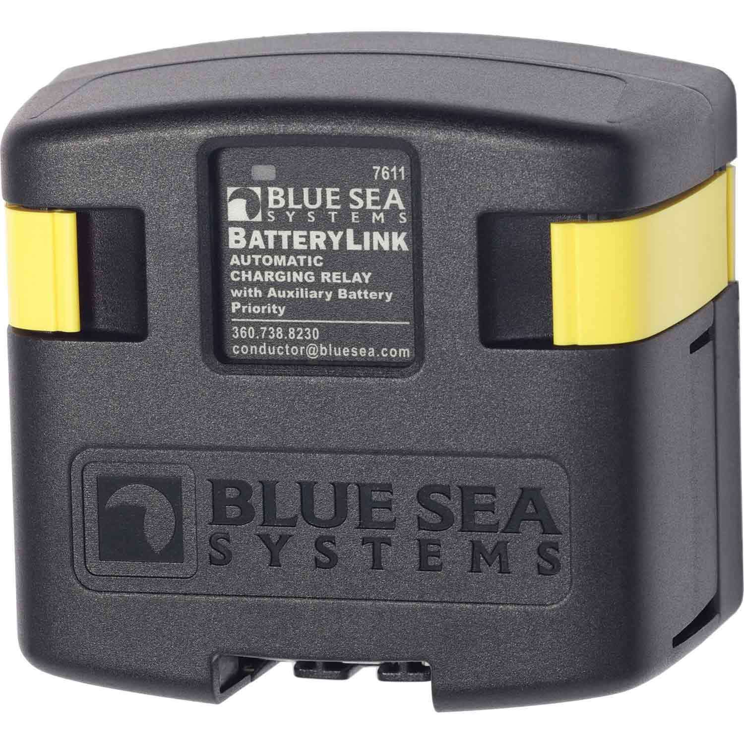 BLUE SEA SYSTEMS BatteryLink Automatic Charging Relay, 120A 12V/24VDC