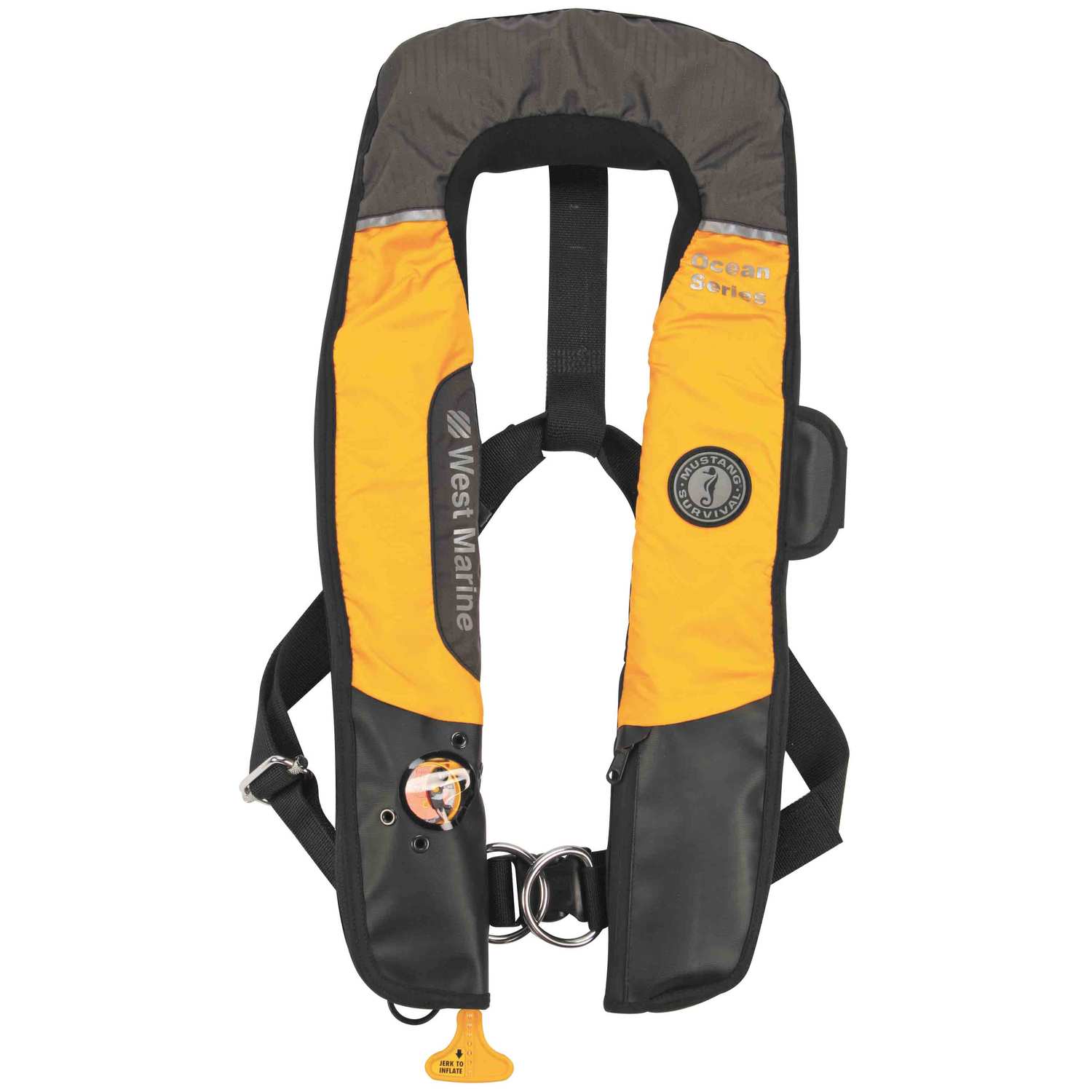 WEST MARINE Ocean Series Automatic Inflatable Life Jacket with Harness