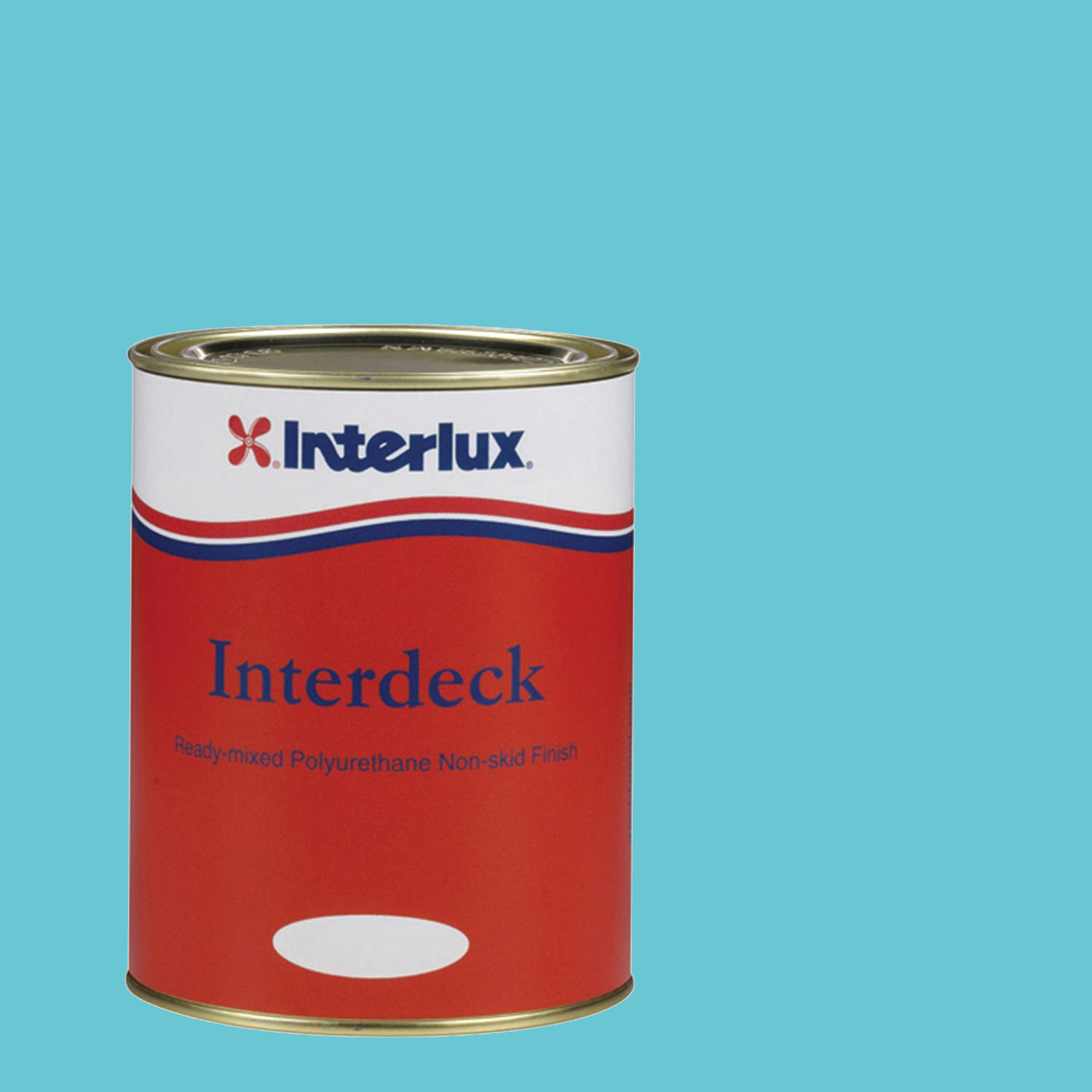 INTERLUX Interdeck Nonskid Paint, Squall Blue, Quart