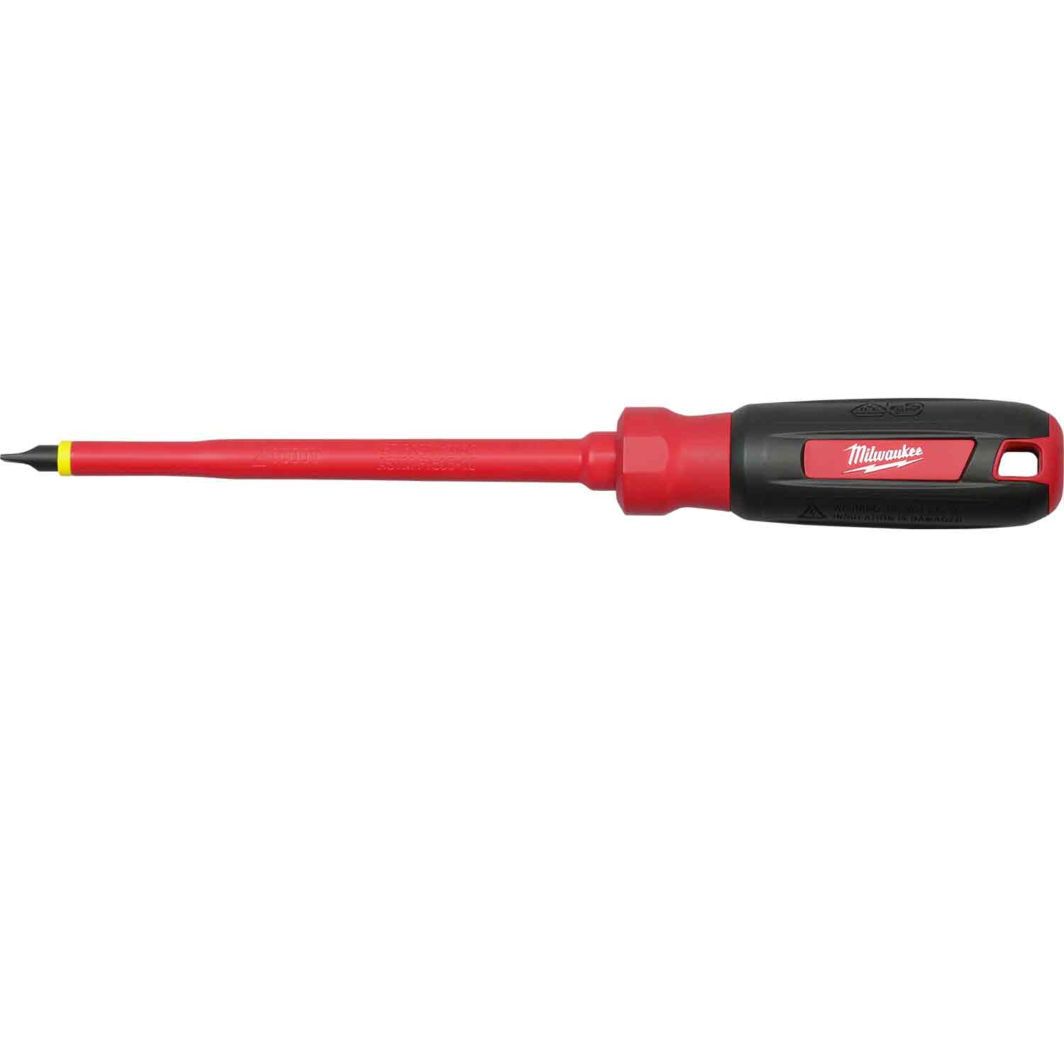 MILWAUKEE 1/4" Slotted - 6" 1000 V Insulated Screwdriver
