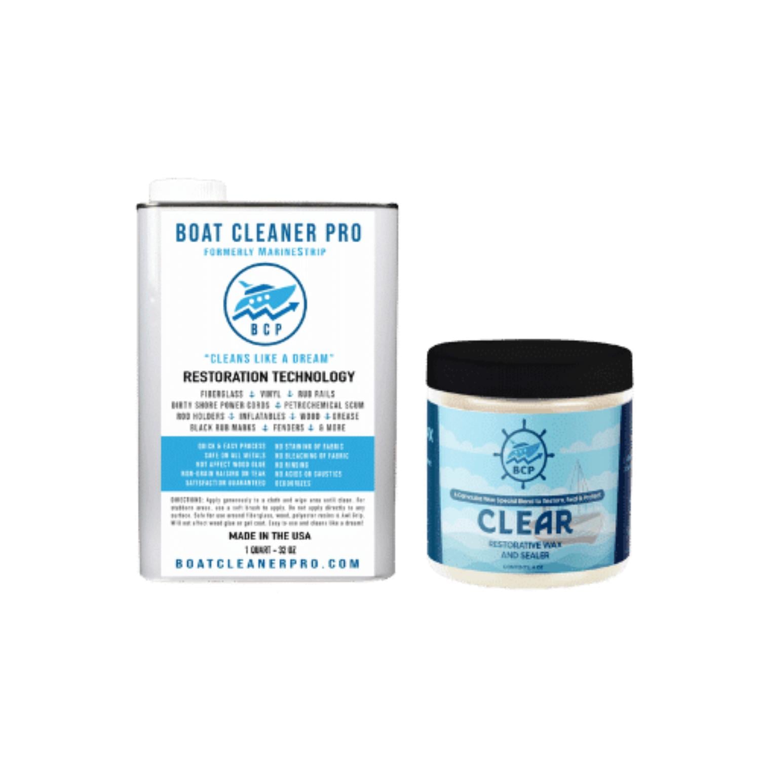 BOAT CLEANER PRO Boat Cleaner Pro and BCP Boat Wax Combo