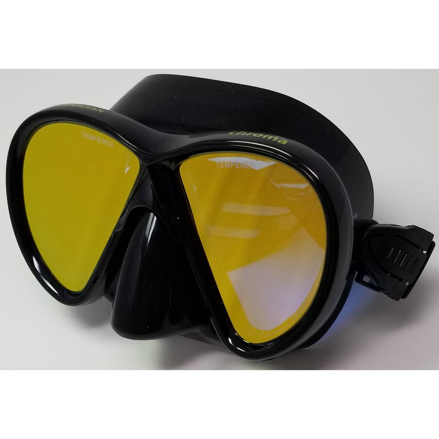 GUARDIAN SCUBA CHROMA HD Pro Mask, Gold Clam