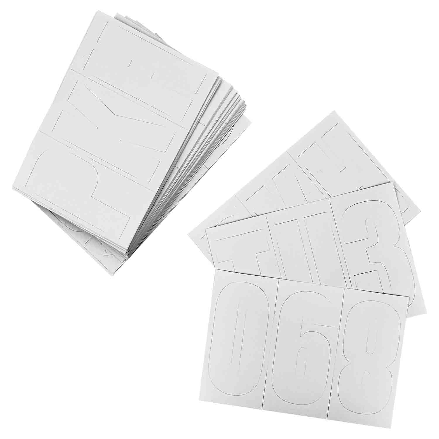 SEAFIT Letter and Number Kit, 3 Inch, White