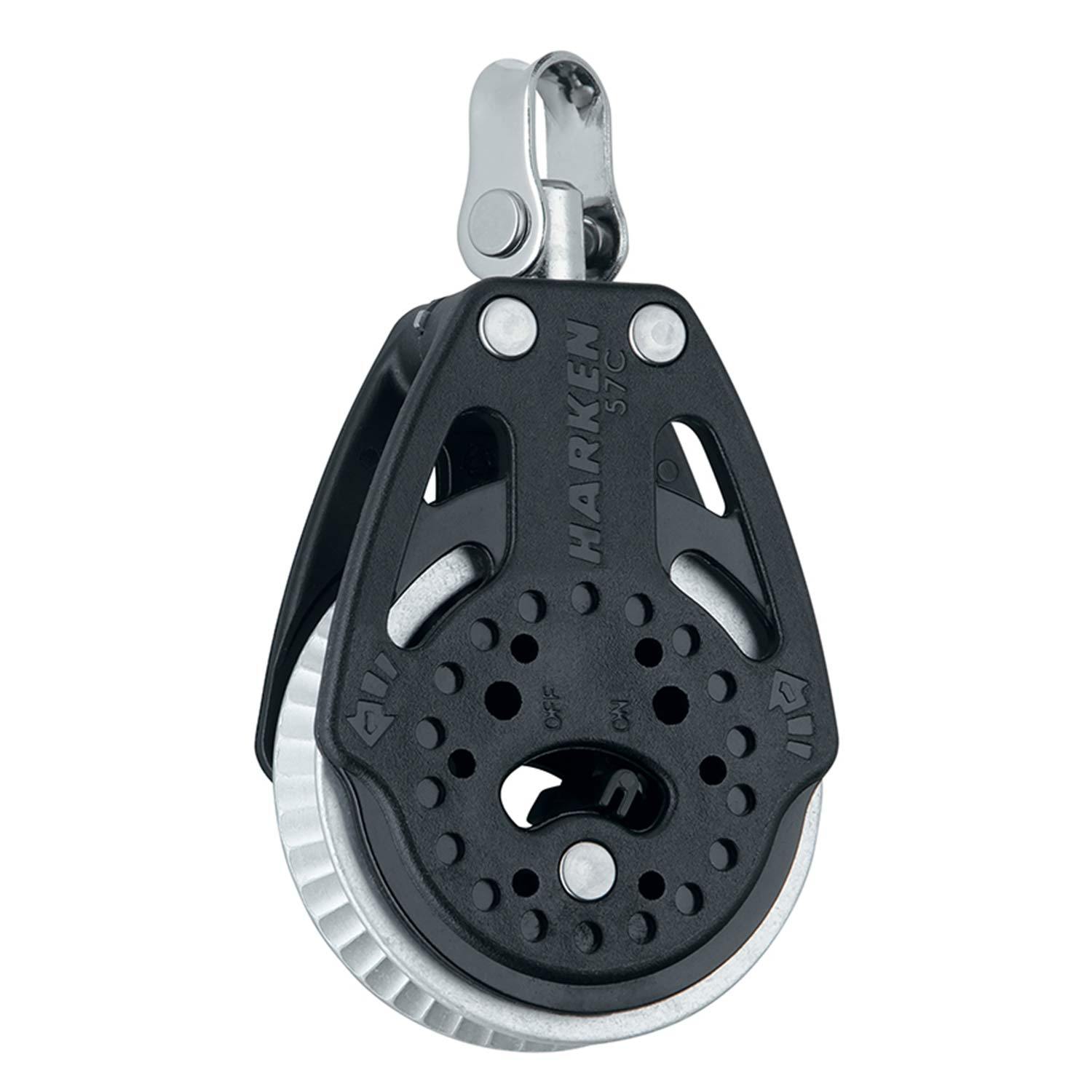 HARKEN 57mm Swivel Ratchet Block, 2x Grip