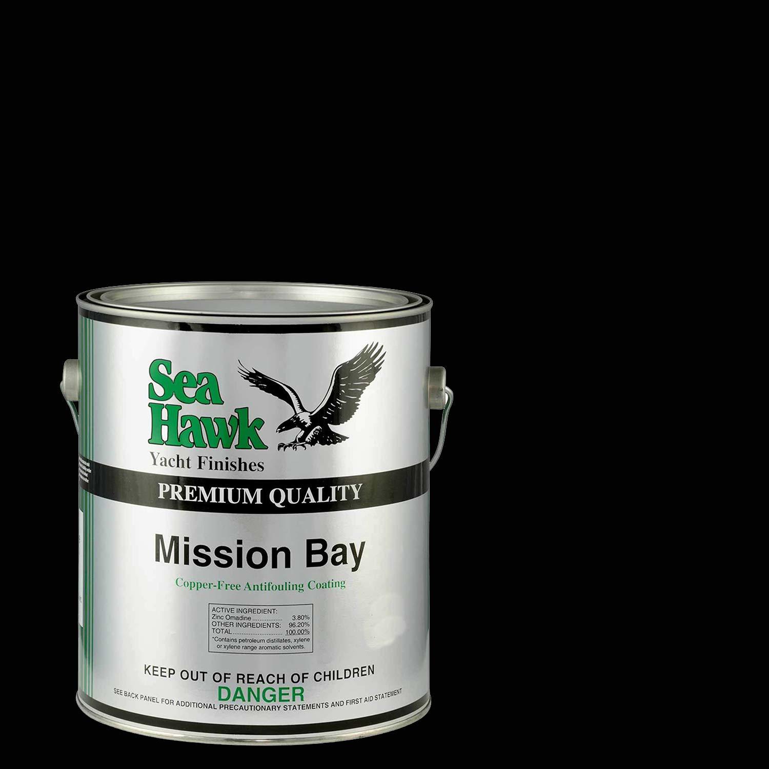 SEA HAWK Mission Bay Bottom Paint, Black, Gallon