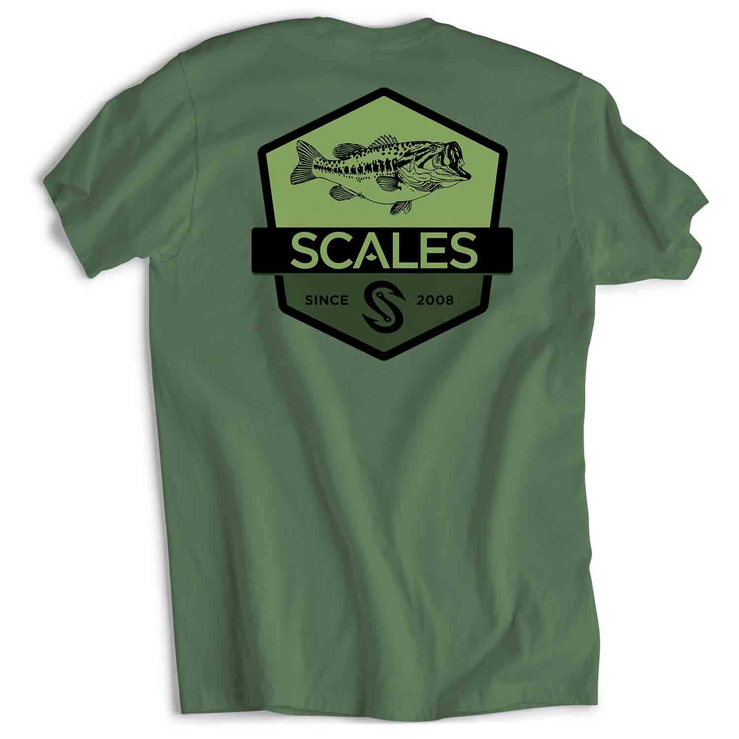 SCALES Men's Bass Badge Premium Shirt