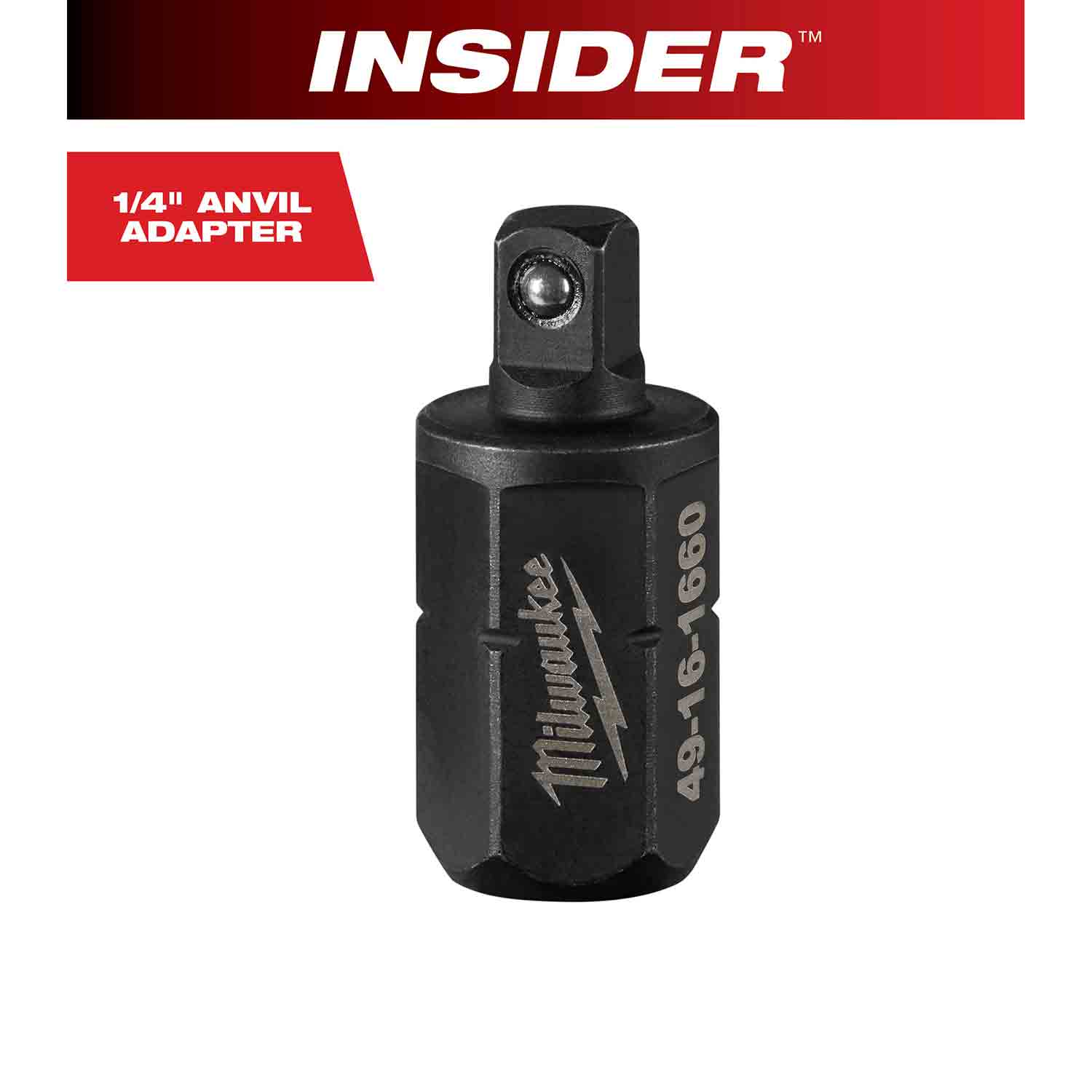 MILWAUKEE INSIDER™ Box Ratchet 1/4" Anvil Adapter