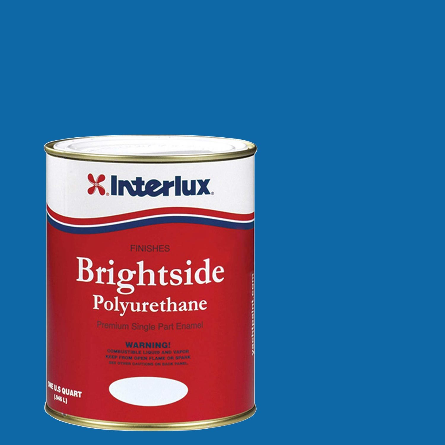 INTERLUX Brightside Polyurethane Paint, Largo Blue, Quart