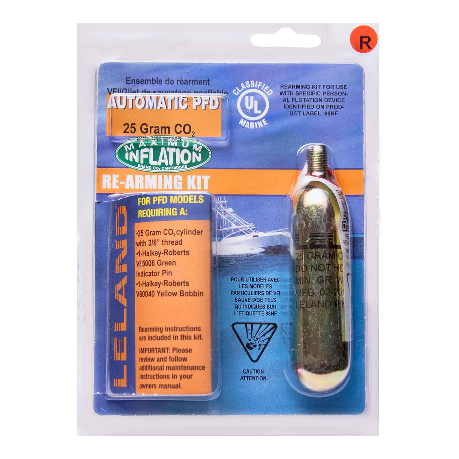 Leland 25 g Inflatable PFD Rearming Kit – V85000 Series