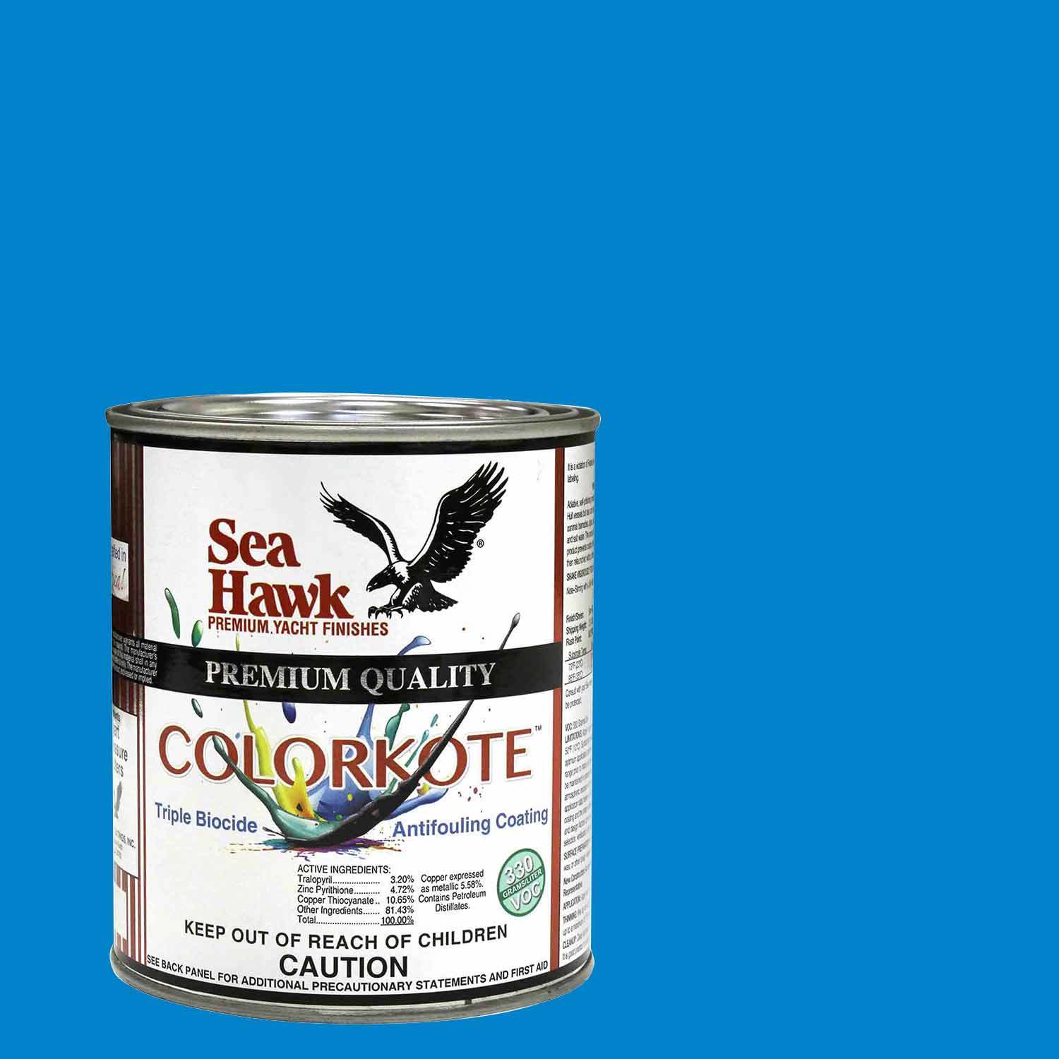 SEA HAWK Colorkote Ablative Antifouling Paint, Blue, Gallon