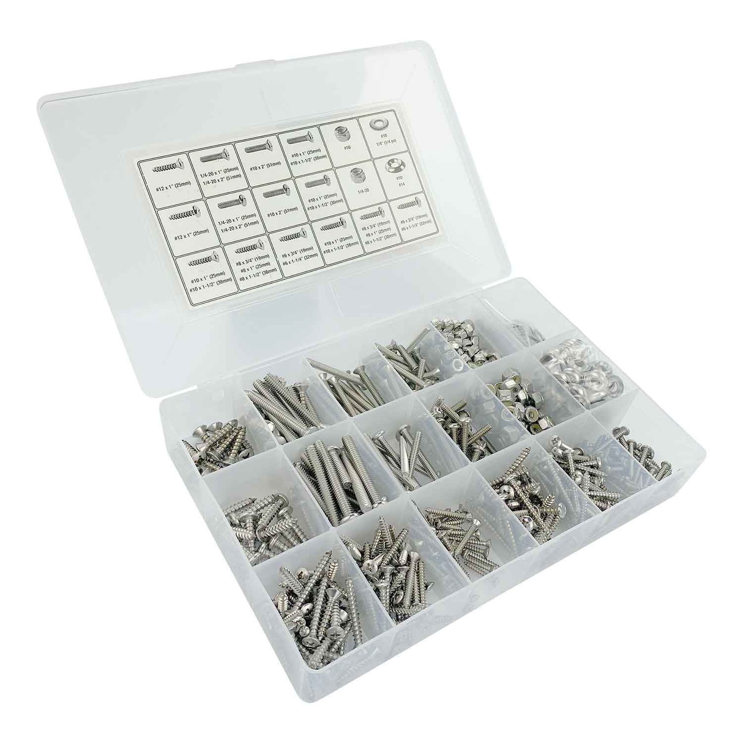 SEAFIT Master Mariner Fastener Kit, 624 Piece, Stainless Steel