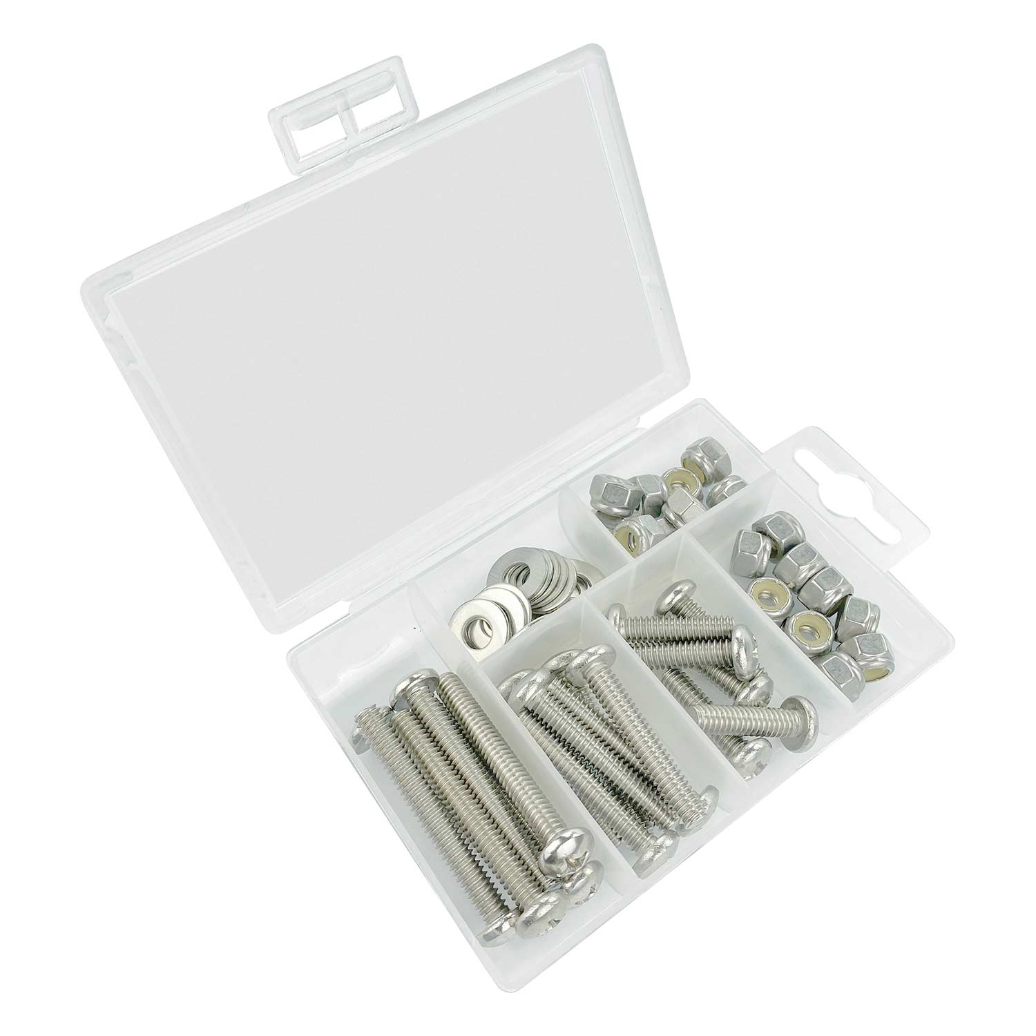 SEAFIT Phillips Pan Head Machine Screw Kit, 54 Piece, Stainless Steel