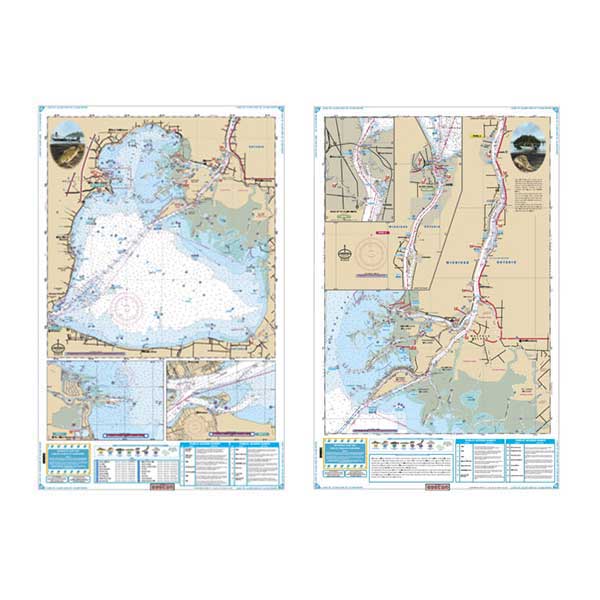 WATERPROOF CHARTS Lake St. Clair Fishing Chart