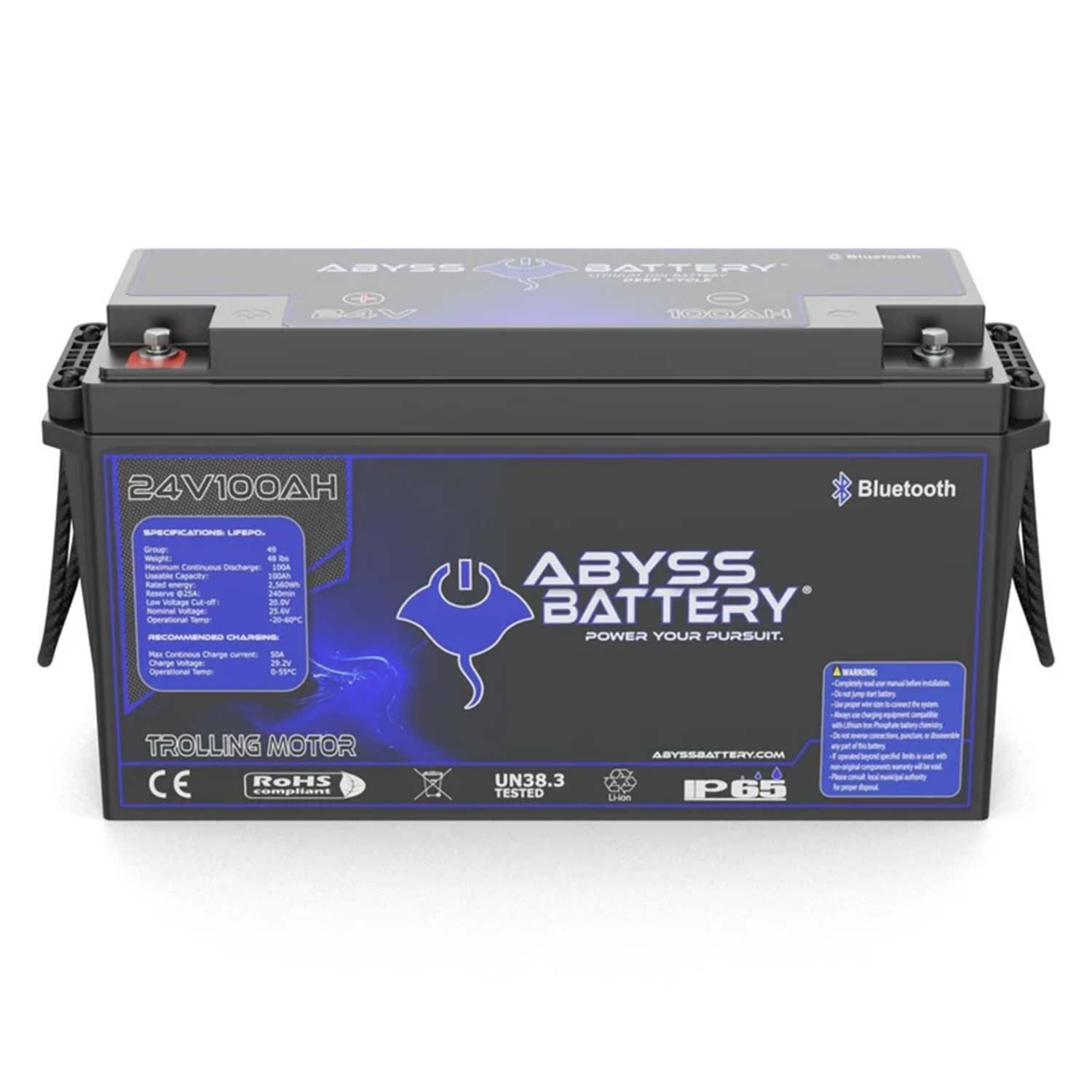 Abyss Battery 24V 100Ah Lithium Trolling Motor Power Pack