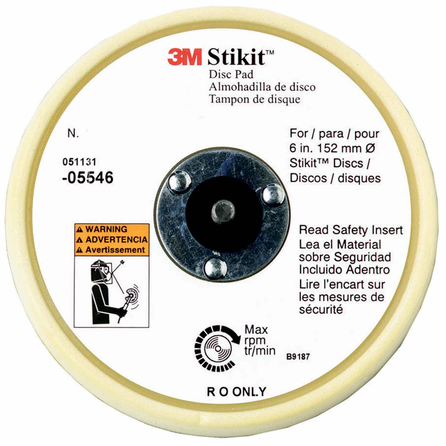 3M Soft Disc Pad - Low Profile, 6"