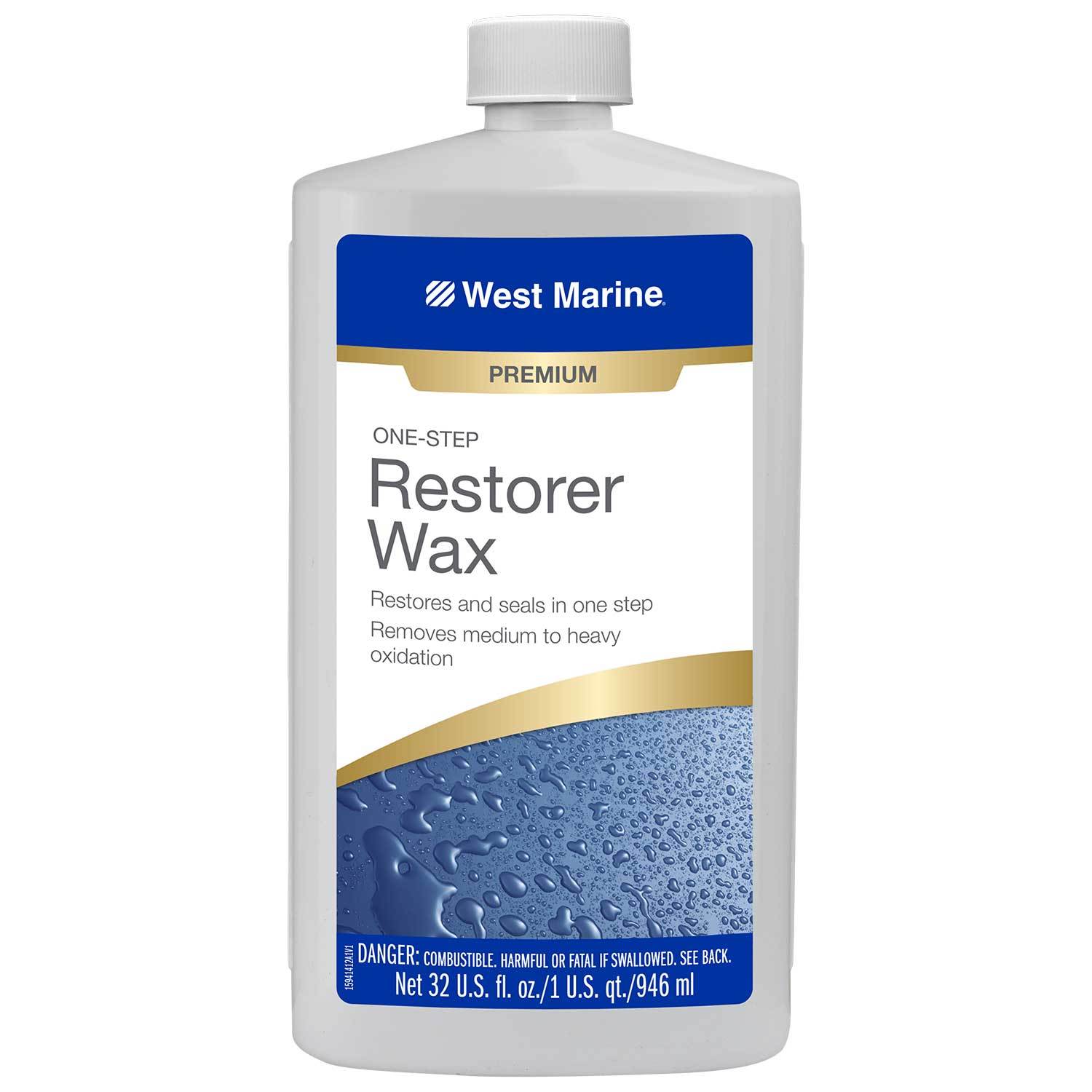 WEST MARINE One-Step Restorer Wax, Quart